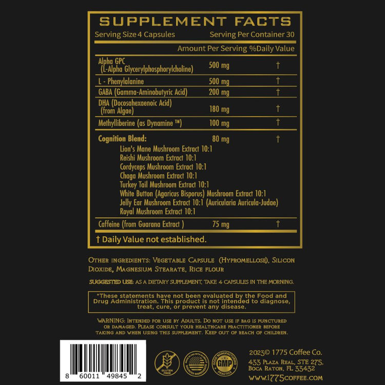 Limitless Caffeine+ Supplement – 1775 Coffee