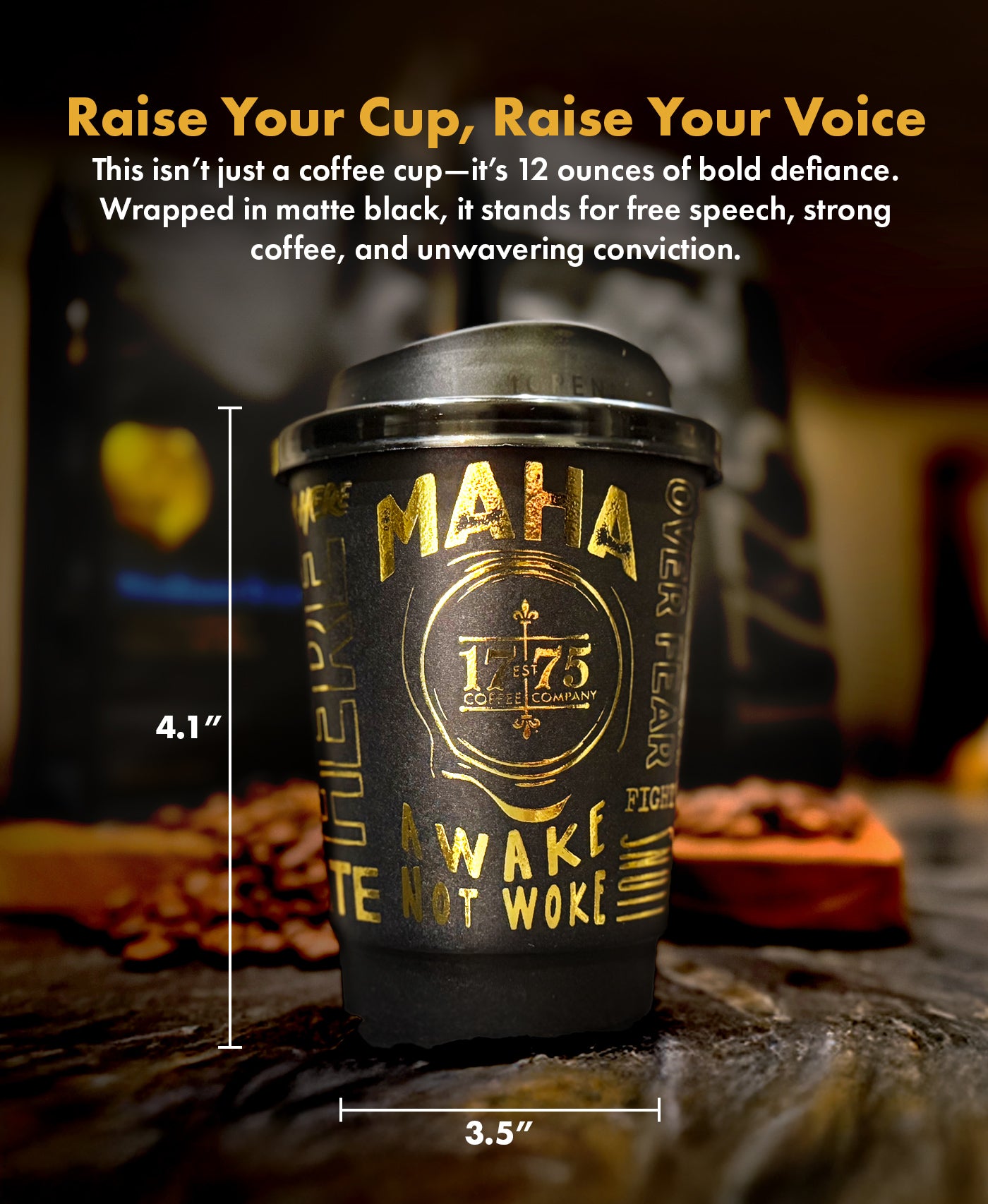 Limited Edition Freedom-Fueled Cups – 1775 Coffee